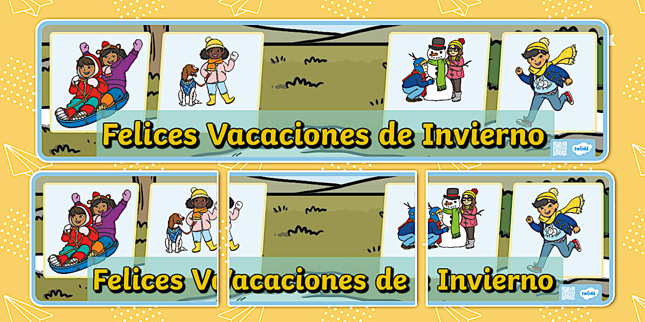 Cartel: Felices Vacaciones de Invierno