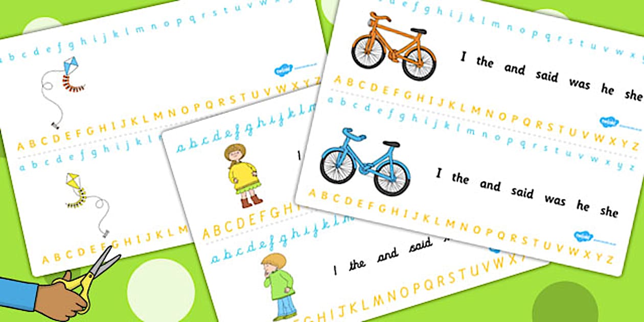 Cursive Alphabet Strips to Support Teaching on Titch