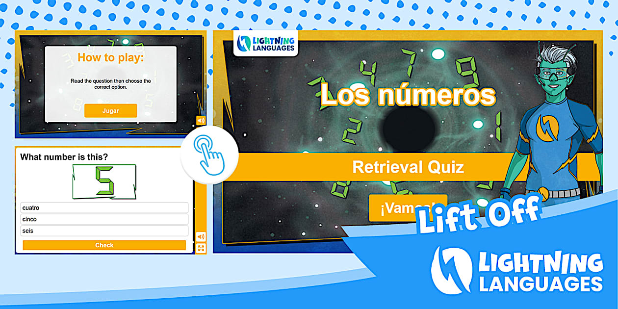 👉 Spanish Numbers Interactive Quiz - Lightning Languages