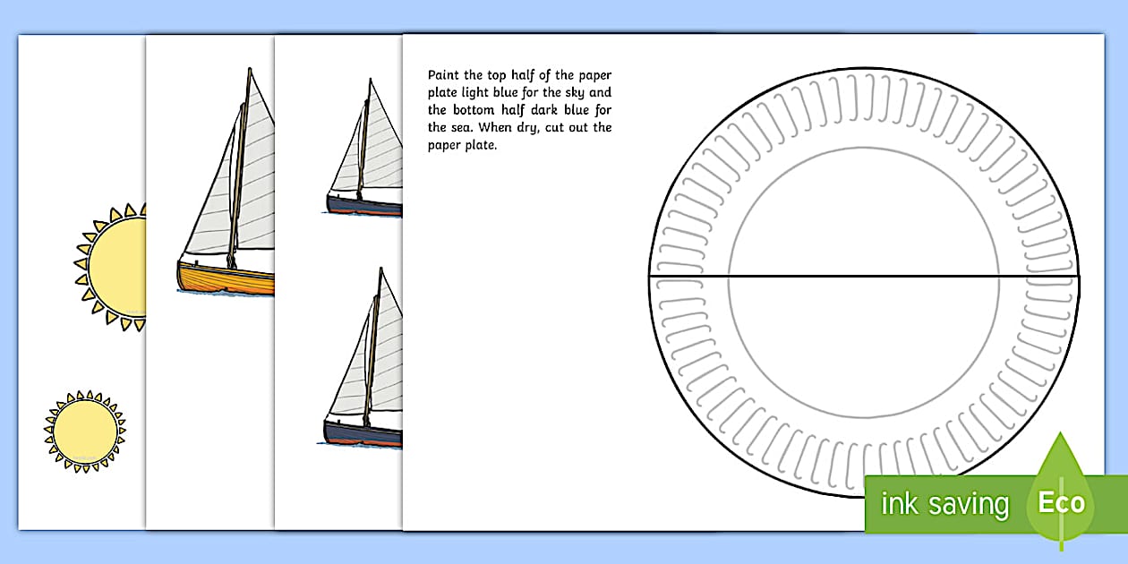 Sailing Into Summer Art Worksheet / Worksheet (teacher made)