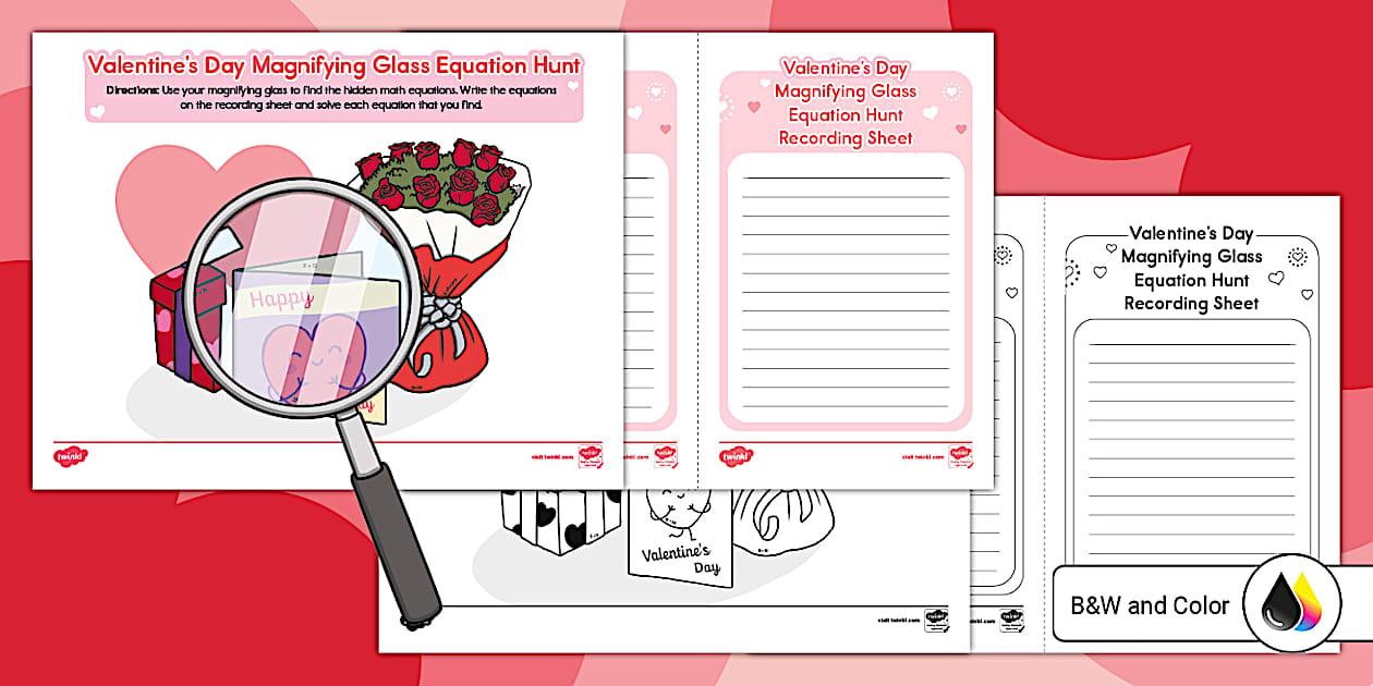 Valentine’s Day Equation Hunt Game | Resources | Twinkl USA