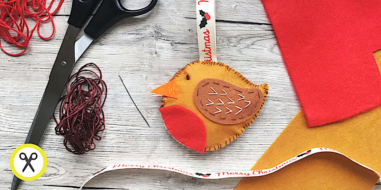 Felt Christmas Robin Craft - Christmas Activities - Twinkl