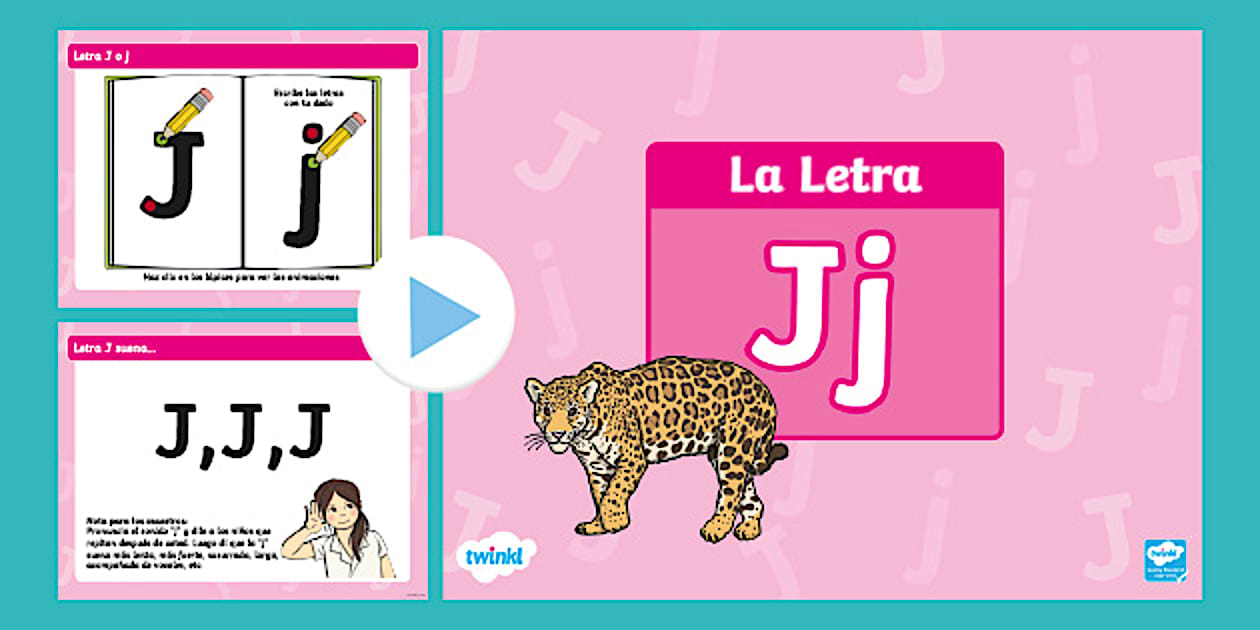 PowerPoint: Letra J (teacher made) - Twinkl
