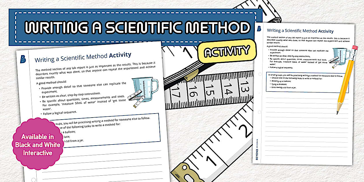 Scientific Method Activity Sheet (teacher made) - Twinkl