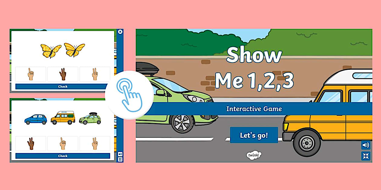 👉 Show Me 1, 2, 3 Interactive Subitising Game | EYFS Maths
