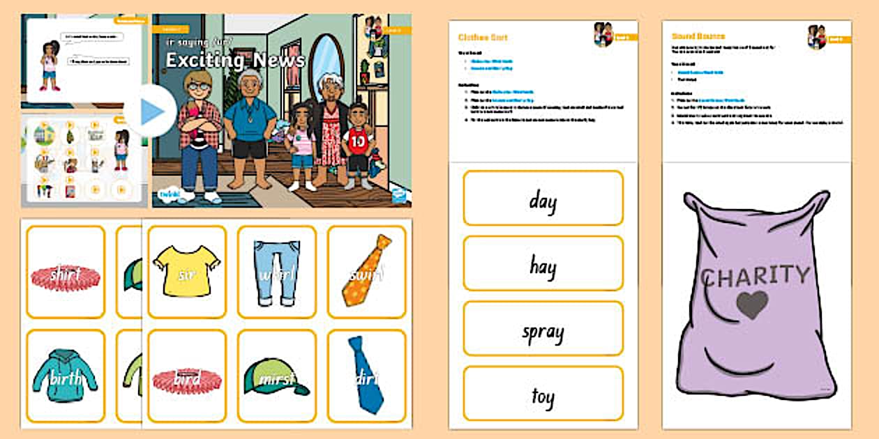NZ Phonics: Level 5: Week 11: Lesson 1: 'ir' saying /er/