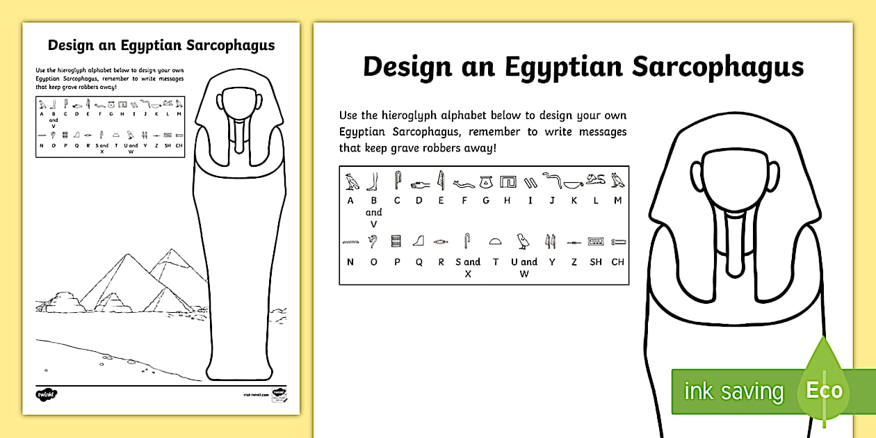 Design a Sarcophagus Worksheet (teacher made) - Twinkl