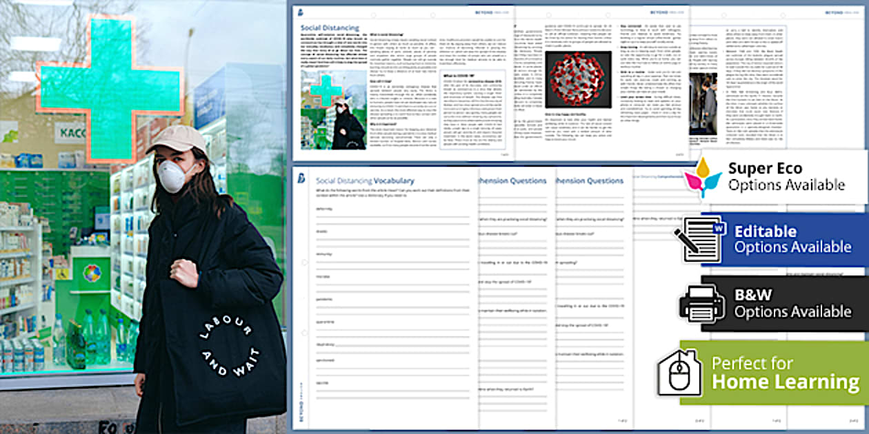 Social Distancing KS3 Reading Comprehension | Beyond