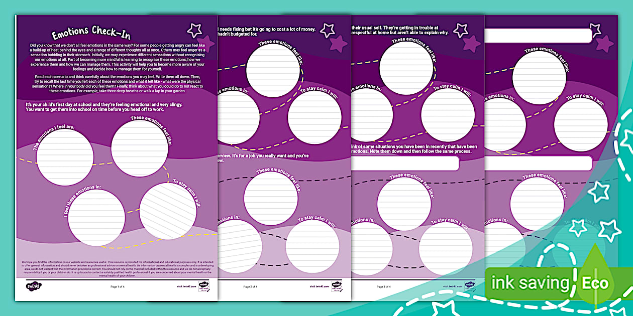 Emotions Check-In (teacher made) - Twinkl