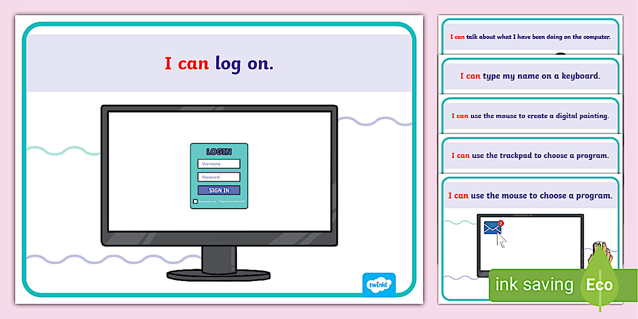 Computing I Can Display Posters (teacher made) - Twinkl