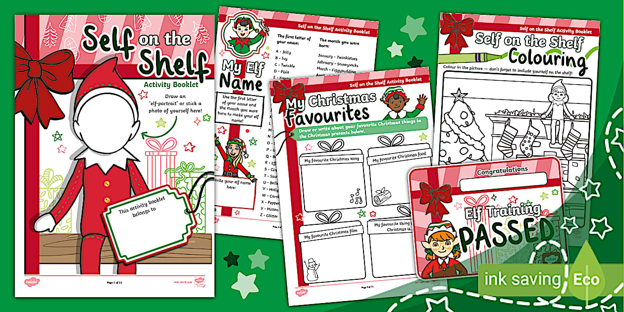 Self on the Shelf Activity Booklet (teacher made) - Twinkl