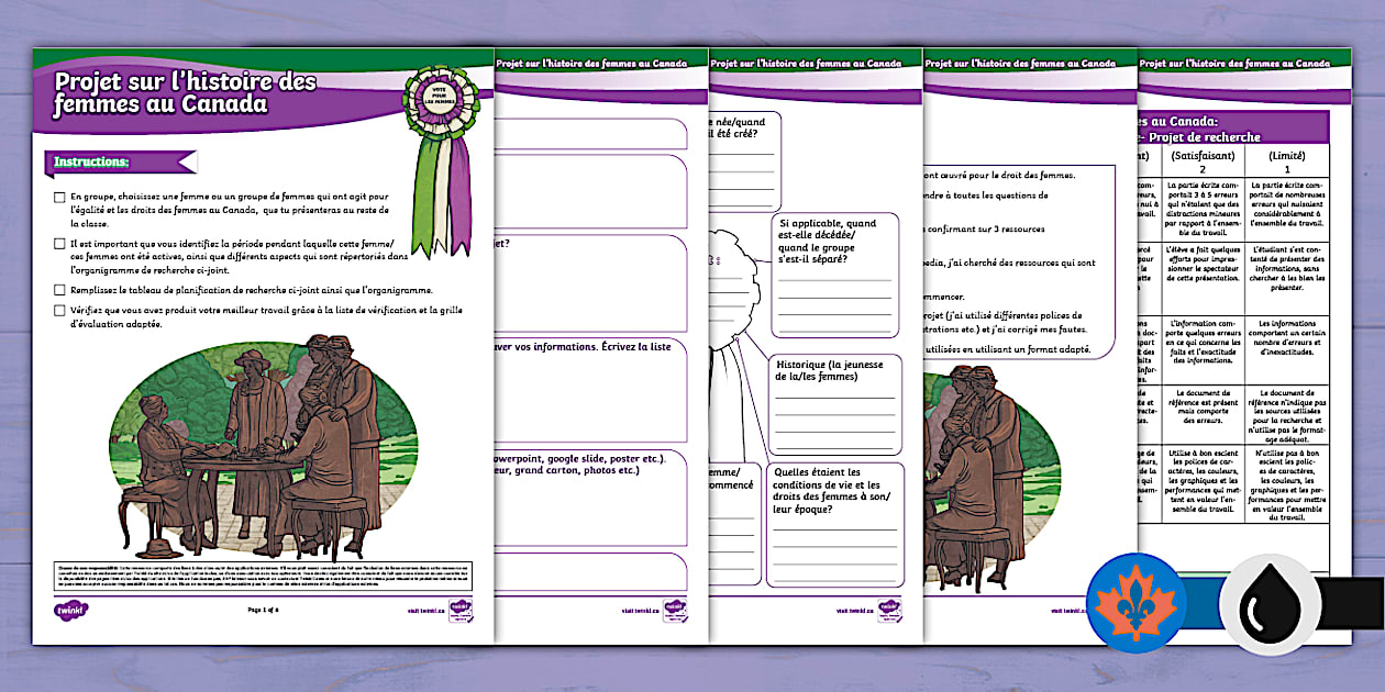 Canadian Women's History Project French