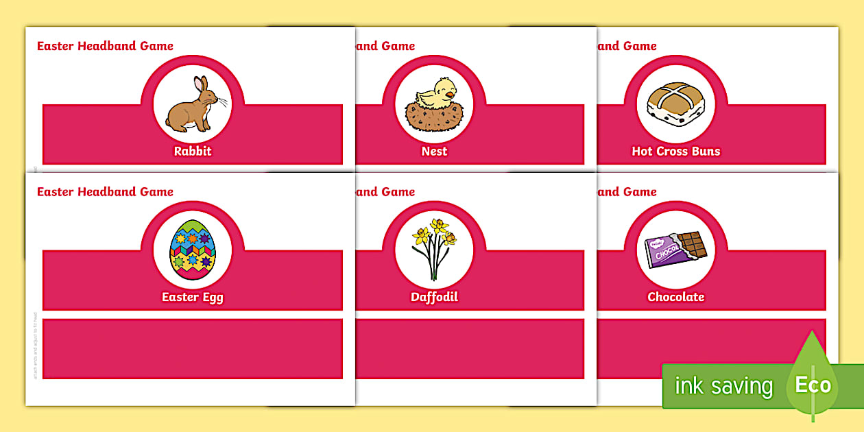 Easter Headband Oral Language Game (teacher made) - Twinkl