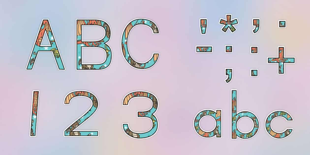 Dragon Themed Display Lettering (teacher made) - Twinkl