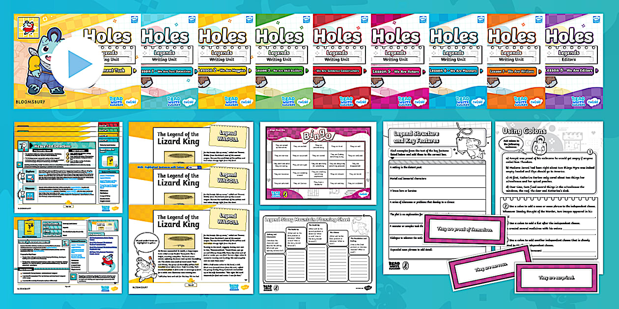 FREE! - UKS2 Holes Legend Writing Unit Pack UKS2 - Twinkl