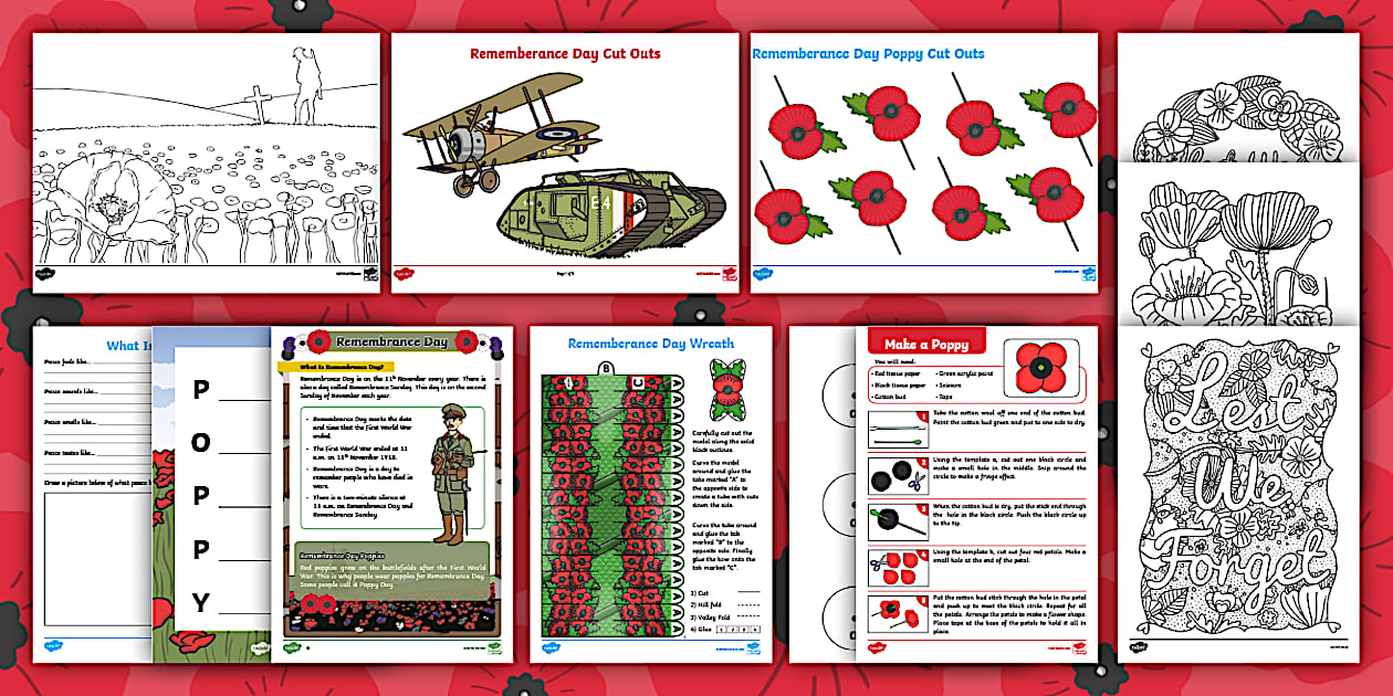 Top 10 Key Stage 1 Remembrance Day Activity Pack - Twinkl
