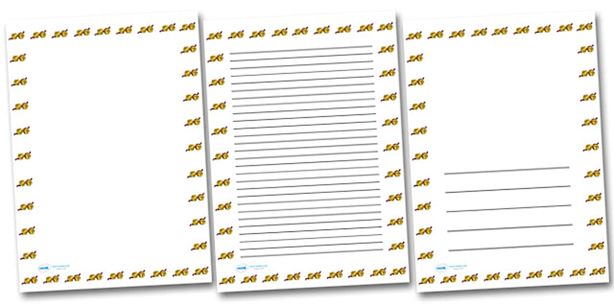 Christmas Small Bells Portrait Page Borders- Portrait Page Borders