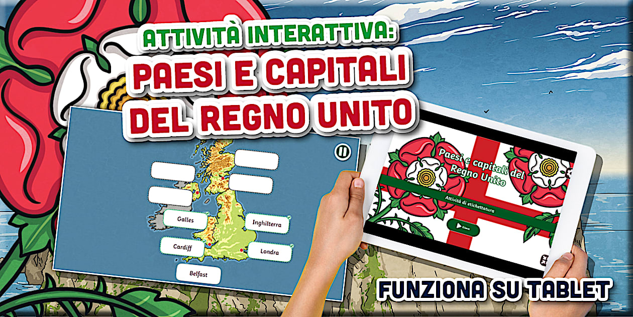 Attività interattiva: Paesi e capitali del Regno Unito