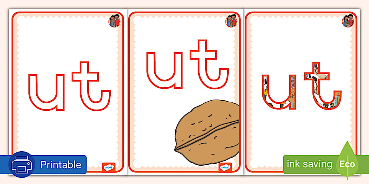 Grade 1 Phonics: -ut Sound Poster (teacher made) - Twinkl