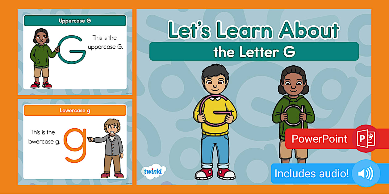 Alphabet: Let's Learn About the Letter G PowerPoint - Twinkl