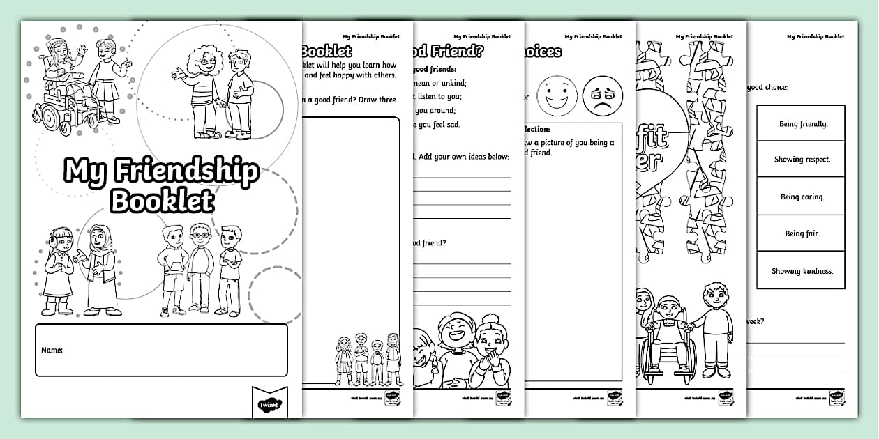 My Friendship Booklet (Teacher-Made) - Twinkl