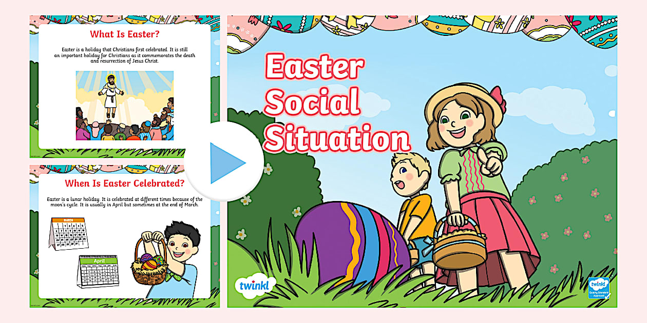 Easter Social Situation (teacher made) - Twinkl