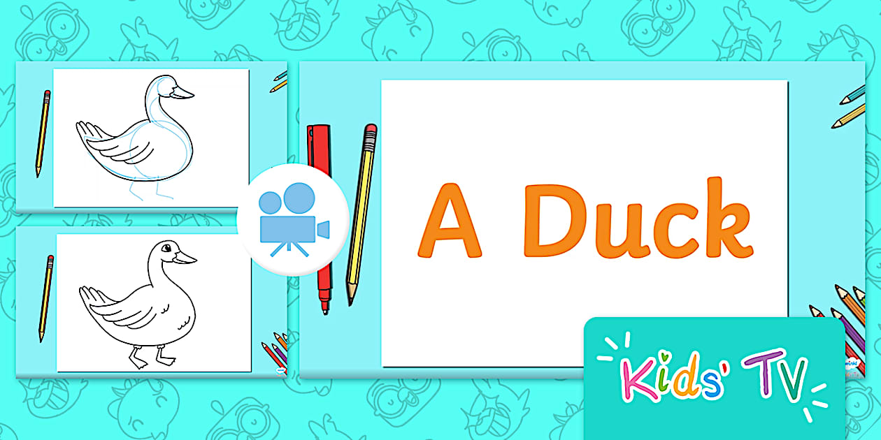 How to Draw a Duck | Twinkl Kid's TV (teacher made) - Twinkl