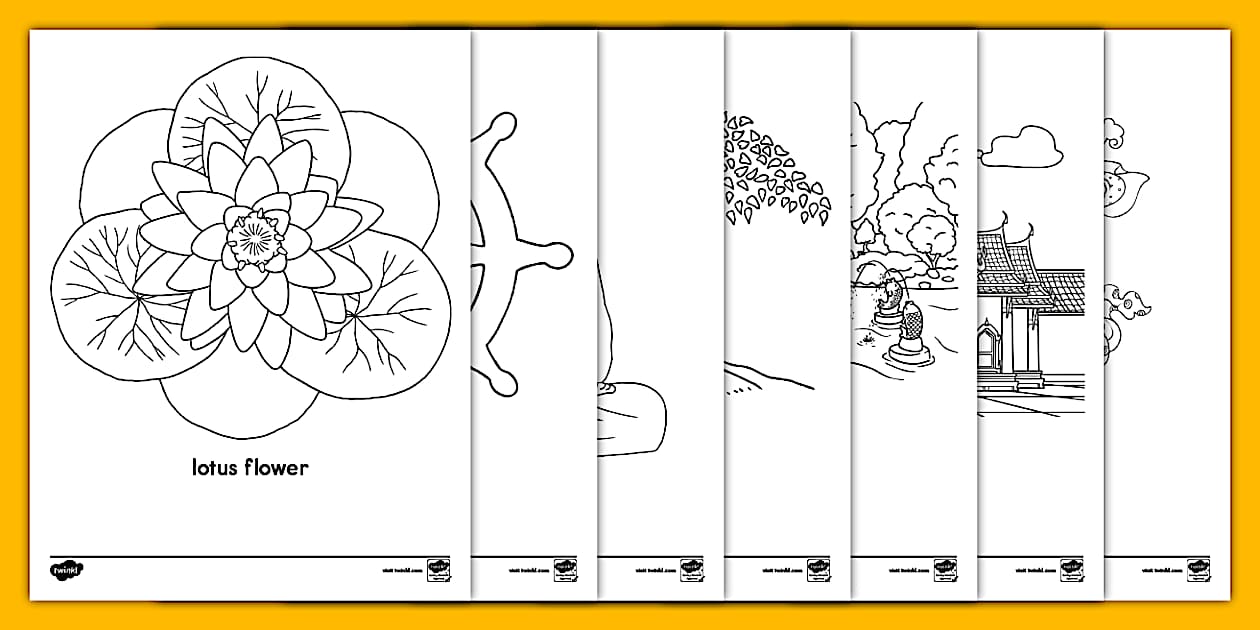 Vesak Coloring Sheets (creat de profesori) - Twinkl