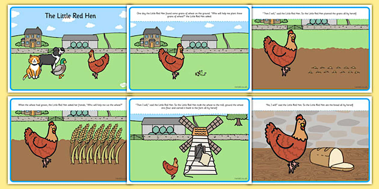 The Little Red Hen Story (teacher made) - Twinkl