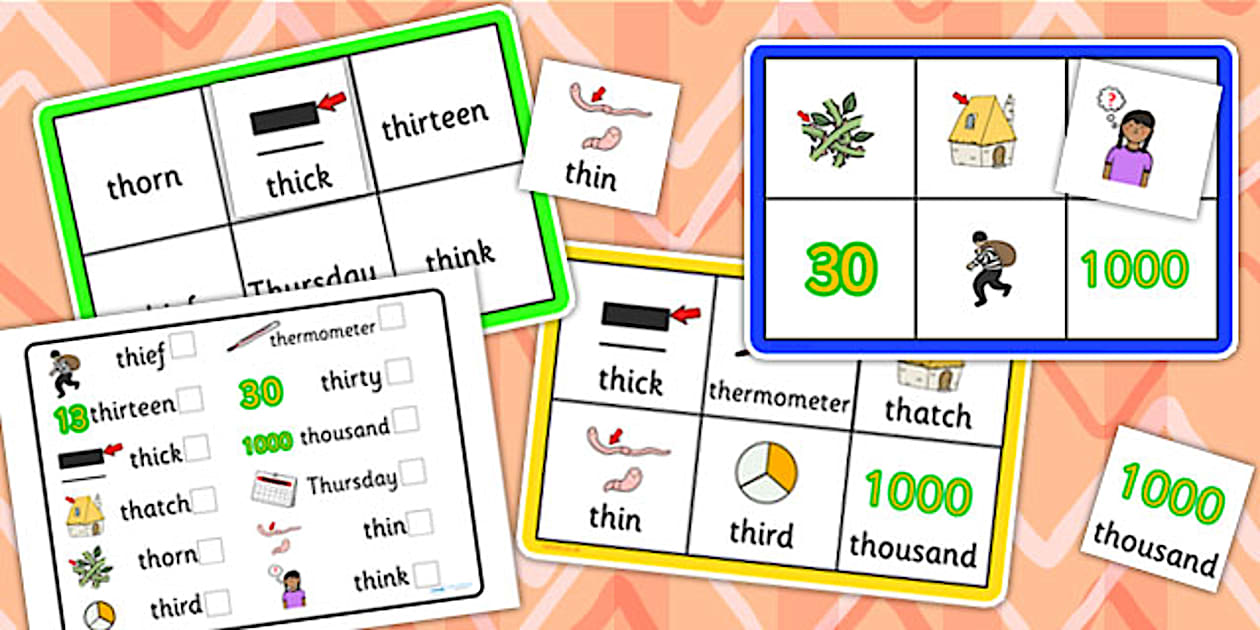 th Sound Bingo and Lotto Game (teacher made) - Twinkl