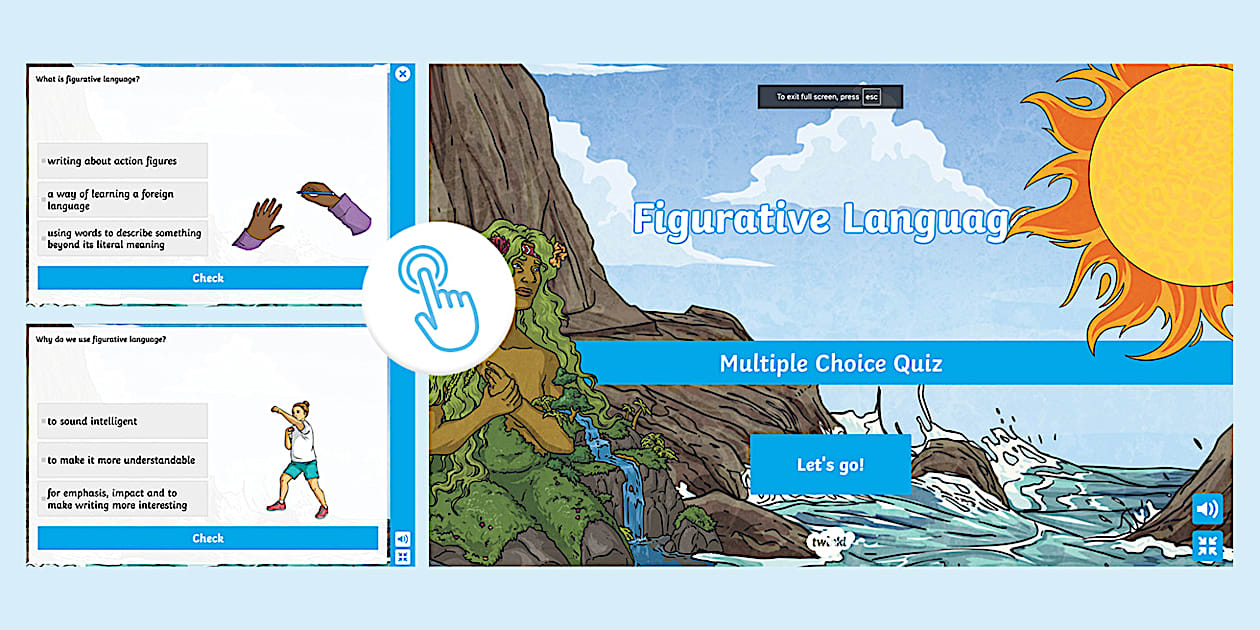 KS2 Figurative Language Interactive Multiple Choice Quiz