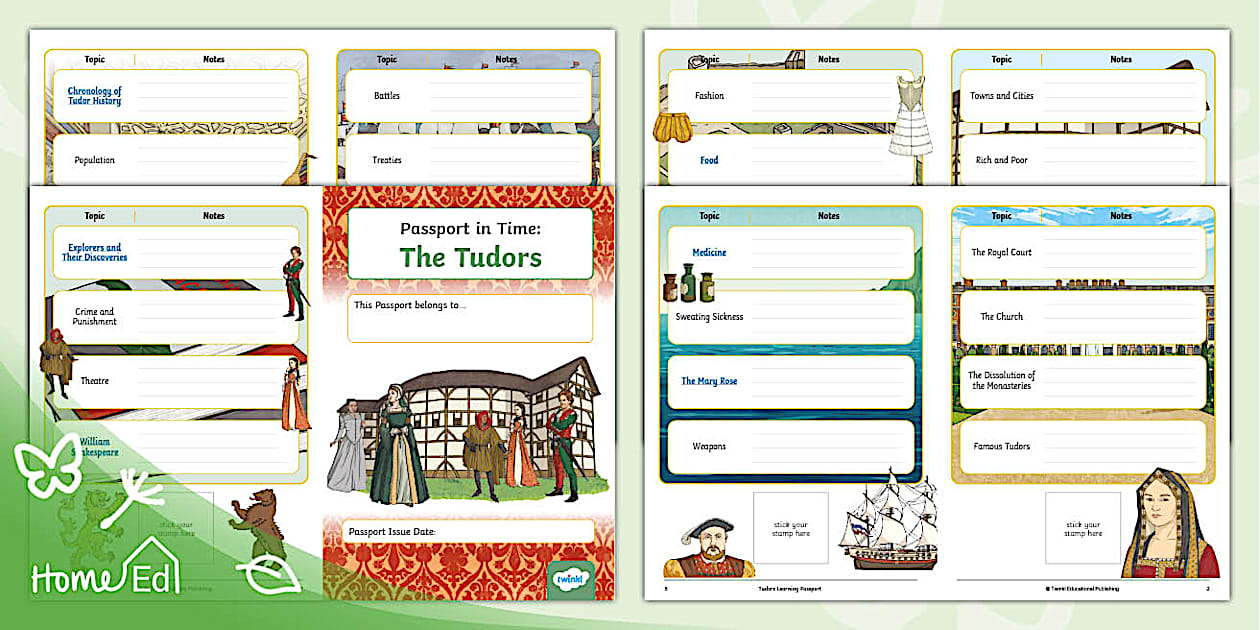 Passport in Time: The Tudors (teacher made) - Twinkl