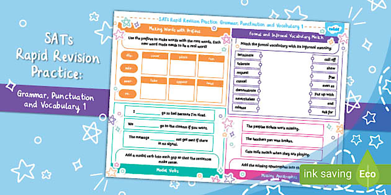 SATs Rapid Revision: Grammar, Punctuation and Vocabulary 1