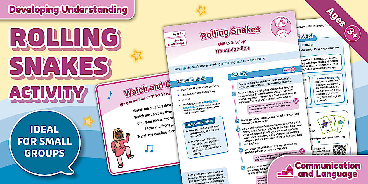 EYFS Communication and Language Activity: Concept 'Long'