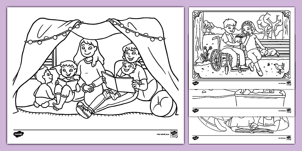 Summer Reading Coloring Sheets (teacher made) - Twinkl
