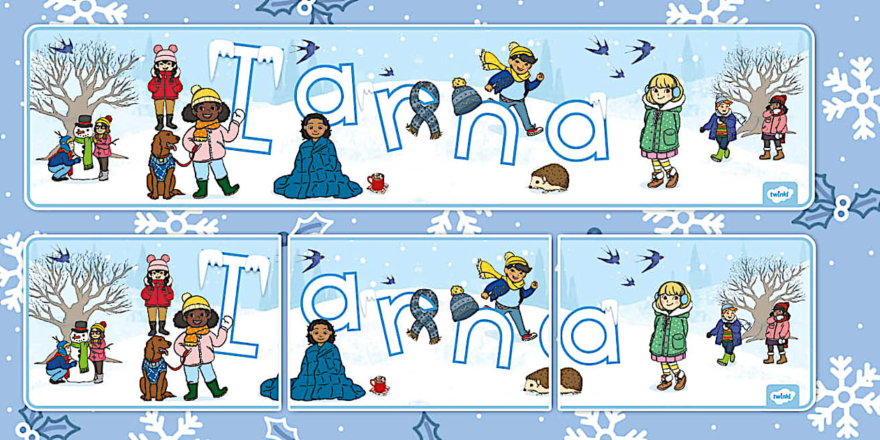 Iarna – Banner (teacher made) - Twinkl