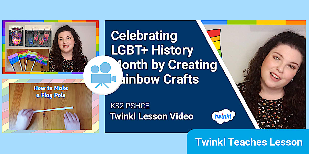 KS2 (Ages 7-11) LGBTQ+: Rainbow Crafts (Teacher-Made)