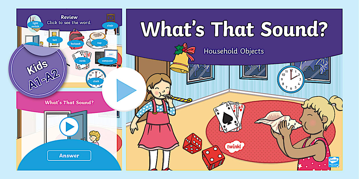 ESL What's That Sound: Household Objects (teacher made)