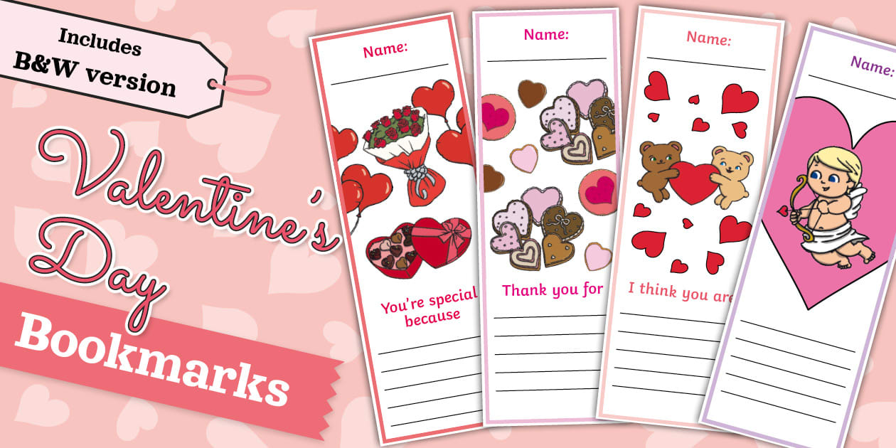 Valentine's Day Bookmarks