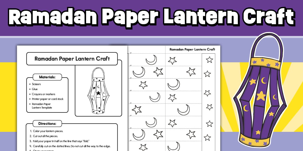 Ramadan Paper Lantern Craft | Twinkle USA