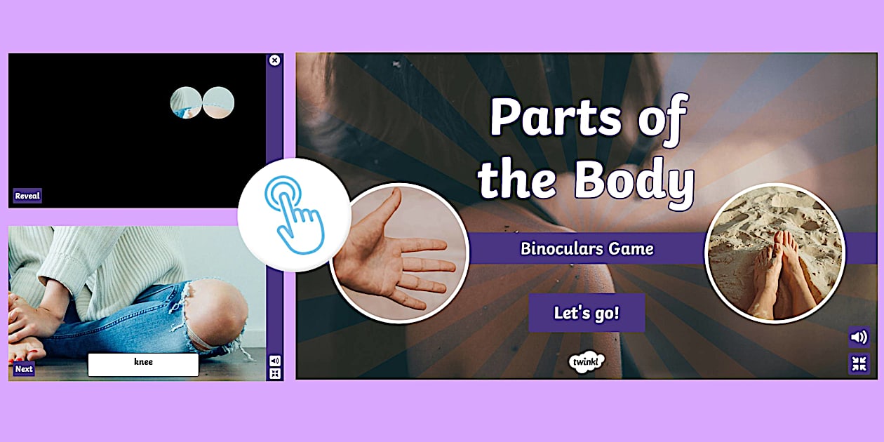 Parts of the Body Interactive Binoculars Game - Twinkl