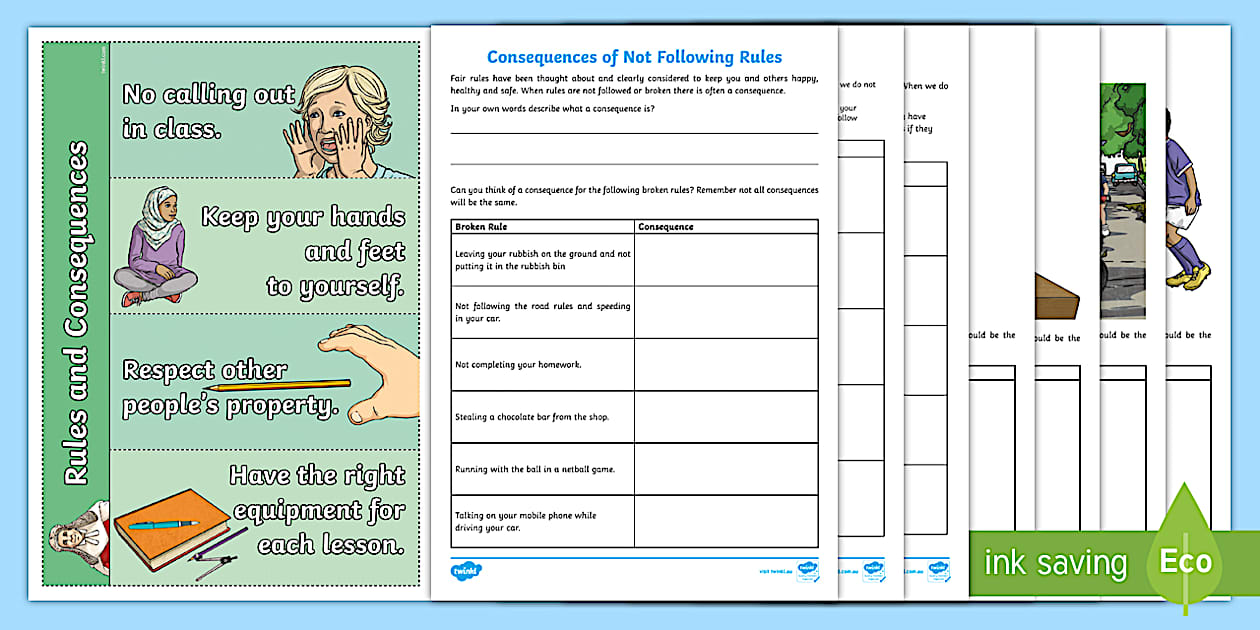 Consequences Activity Pack (teacher made) - Twinkl