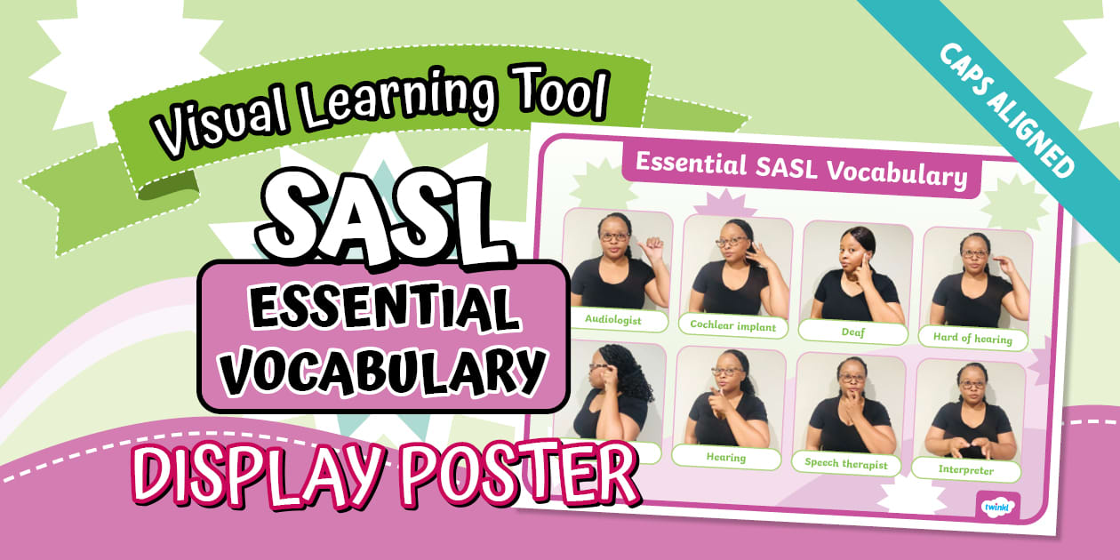 FP - SASL - Essential Vocabulary - Display Posters (CAPS)