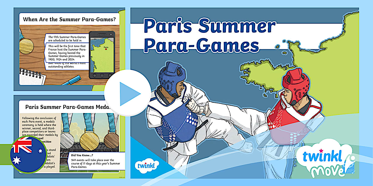 Paris Summer Para-Games 2024 Information Powerpoint Y3-6