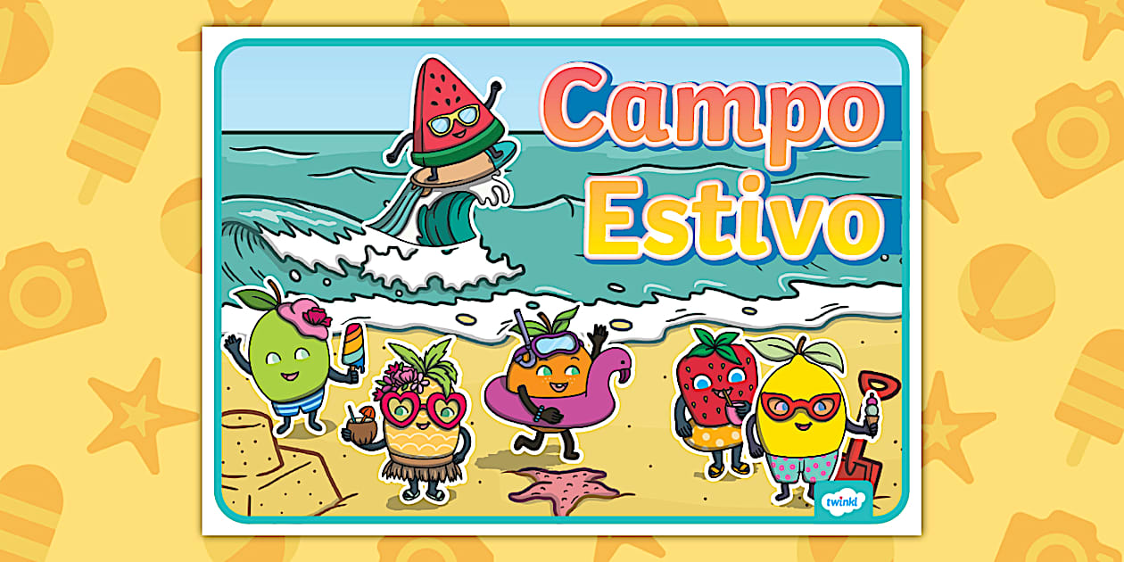 Poster del campo estivo (teacher made) - Twinkl