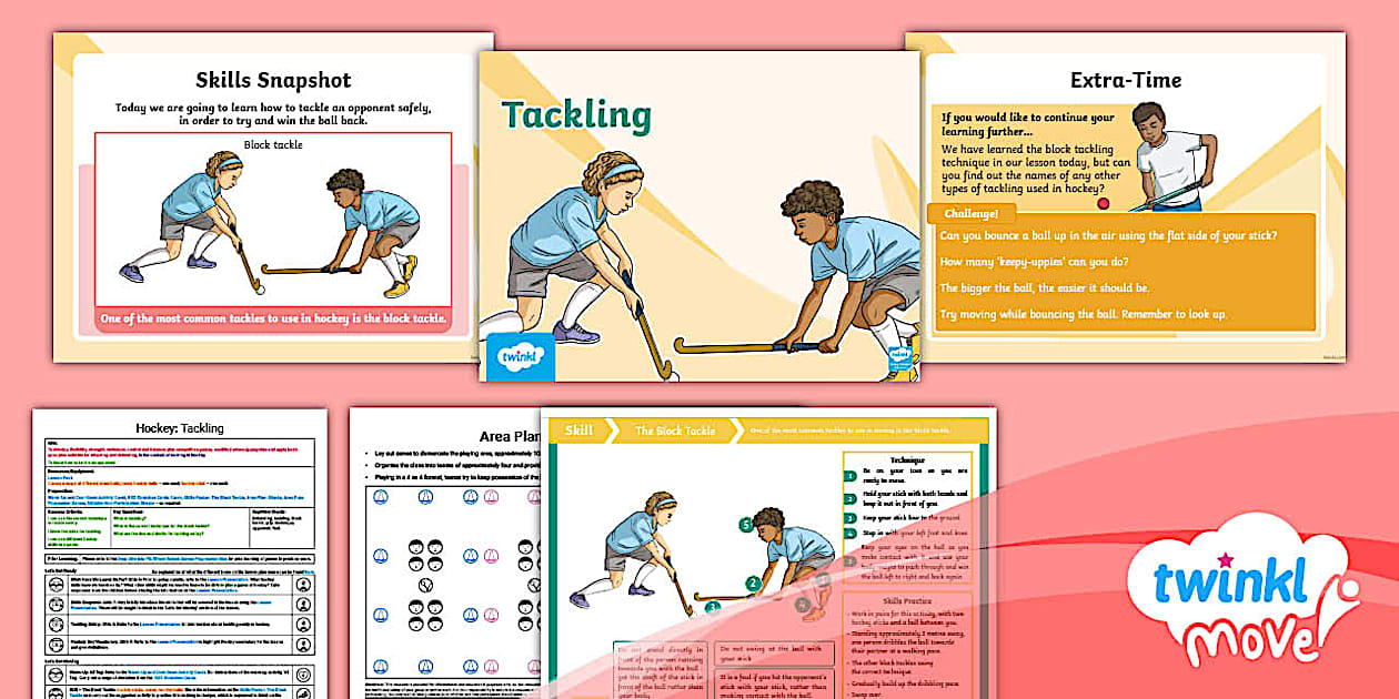 Year 4 PE Hockey Tackling Lesson | Save time planning