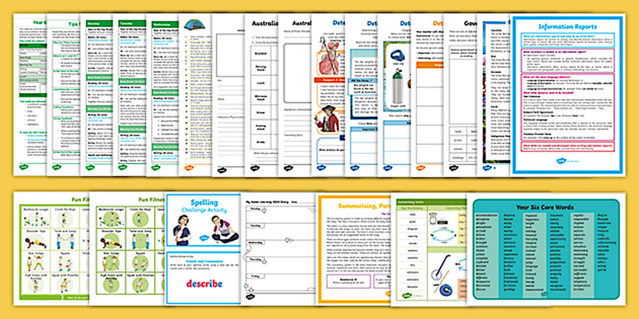 Year 6 Term 2 Week 5 School Closure Home Learning Pack