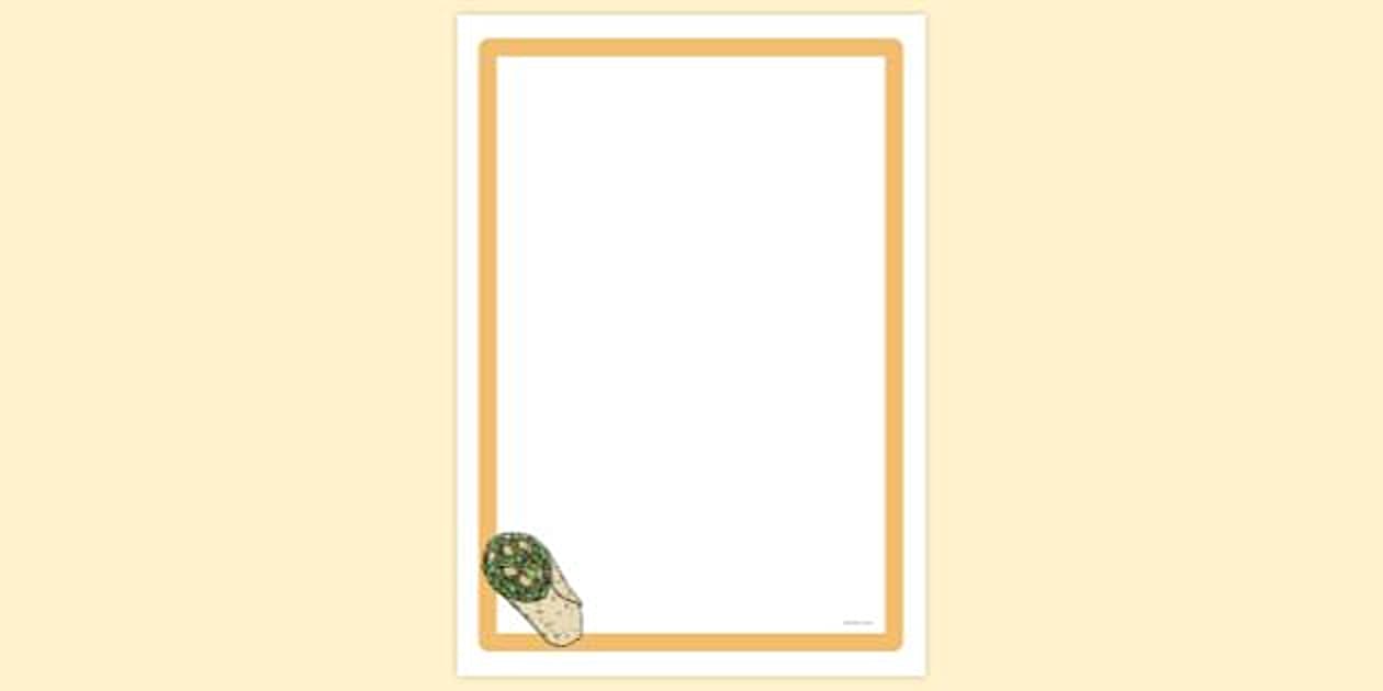 Chicken Wrap Page Border | Page Borders | Twinkl - Twinkl