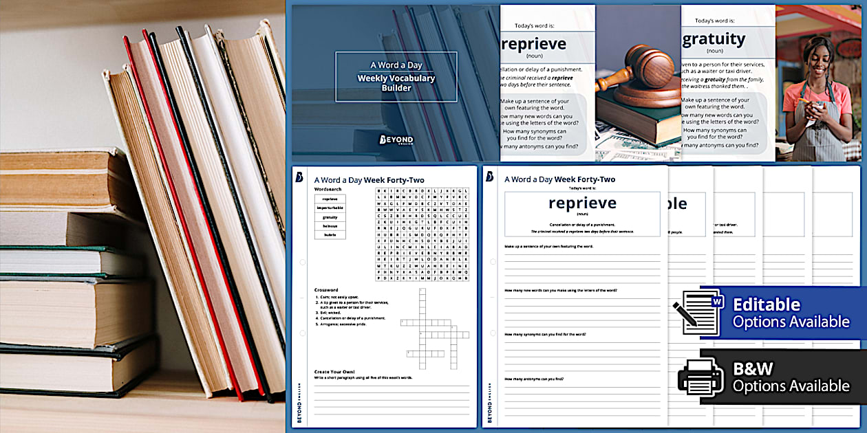 Word of The Day Vocabulary Building Exercises (42) | Beyond