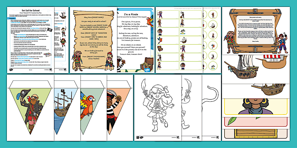 Set Sail for School:EYFS Pirate Transition Day Resource Pack
